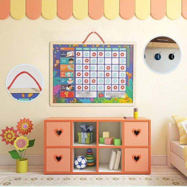 Kid's Montessori Time and Task Management Educational Board